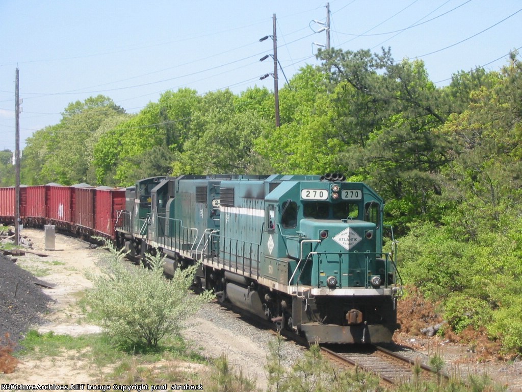 Slowly backing down the steep siding